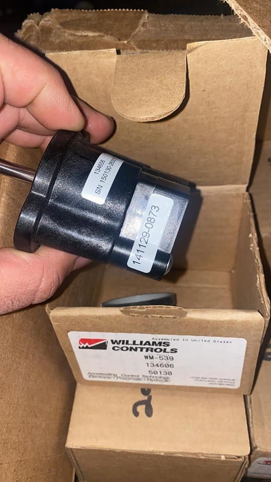 Williams Controls WM-539 Electronic Throttle Control, Rotary Hand ...